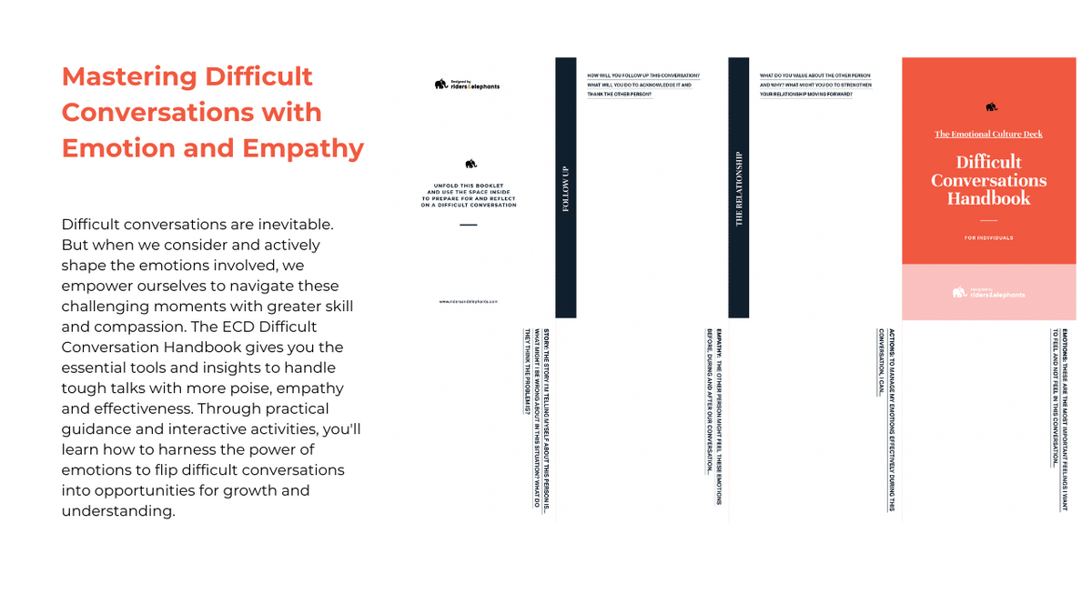Difficult Conversations Handbook – Digital Download – riders&elephants
